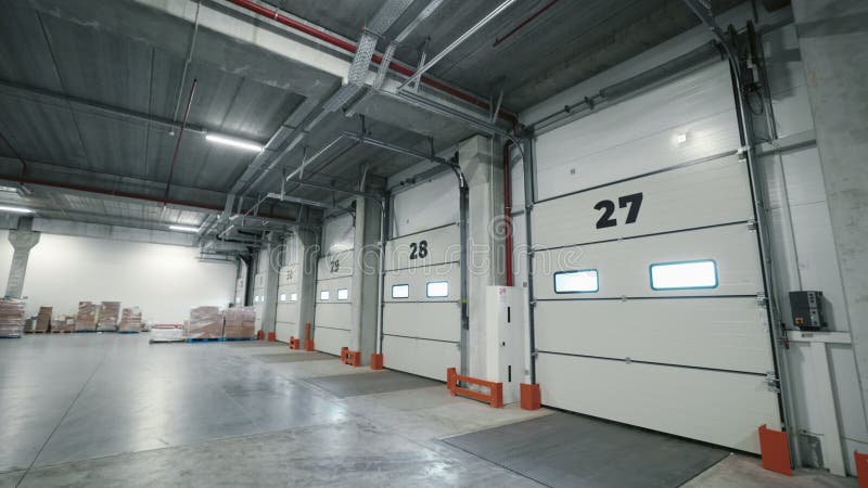 Array of Entrances for Trucks To Load Merchandise in a Spacious Storage ...