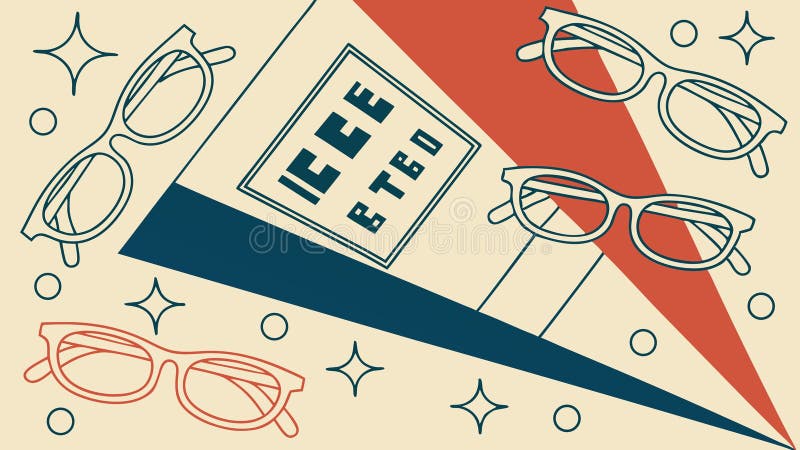 Array of Eyeglasses with Banner, Vision Care, Vector Design Generative ...