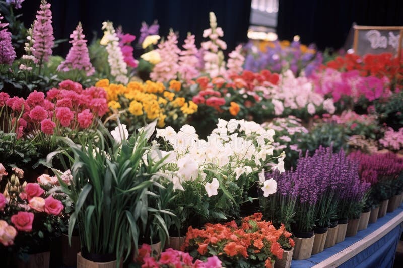 Flower Show Announcing Poster Template. Stock Vector - Illustration of ...