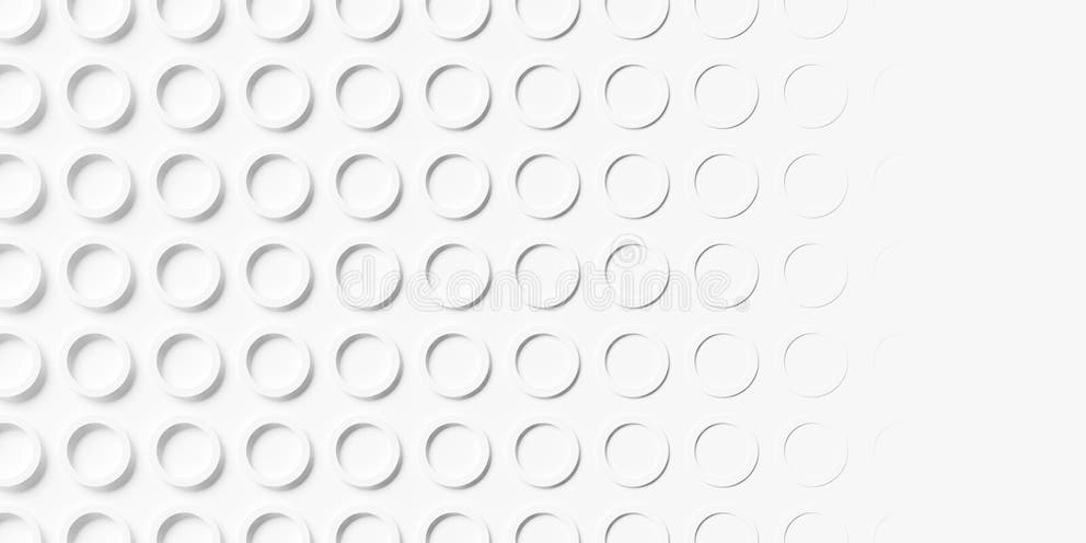 Array or Grid of Offset Spaced White Circular Rings Background ...