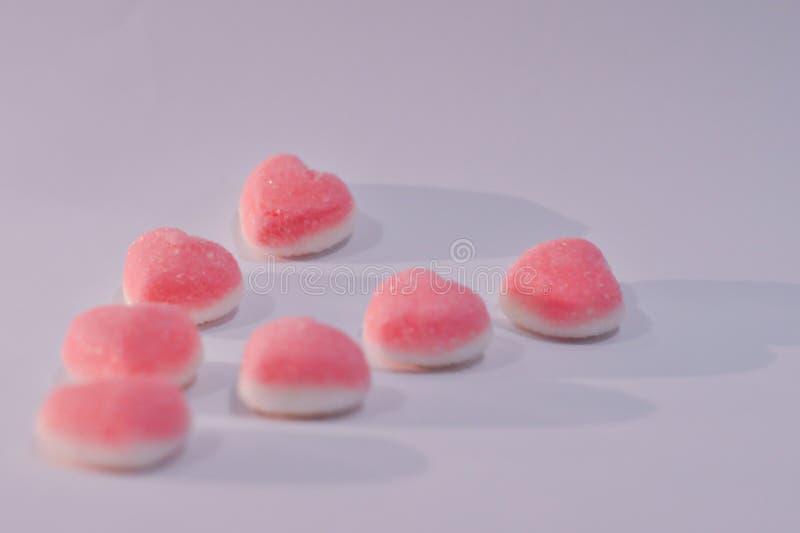 Array of Heart Shaped Candy Stock Photo - Image of sweetheart, symbols ...