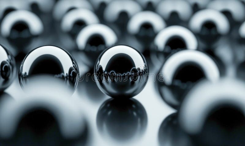 An Array of Highly Reflective Metallic Spheres Creates a Visually ...