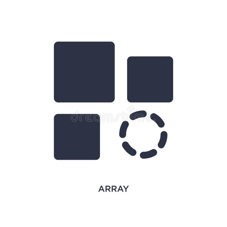 Array Icon on White Background. Simple Element Illustration from ...