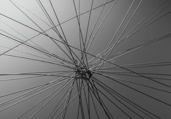 An Array of Intersecting Metal Wires Radiates Outward, Forming a ...