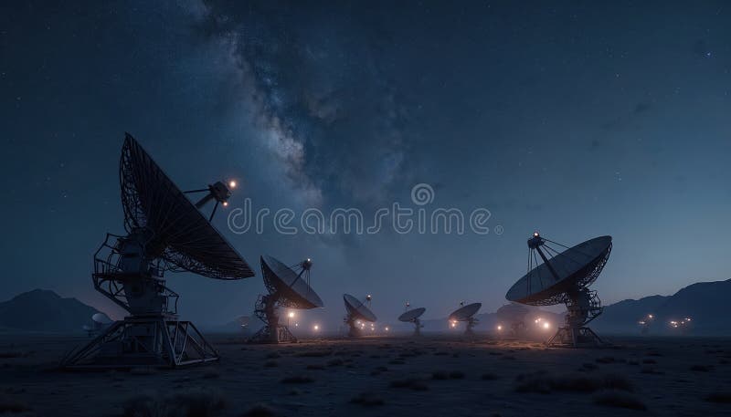Large Ground Based Satellite Dishes Stock Illustrations – 2 Large ...