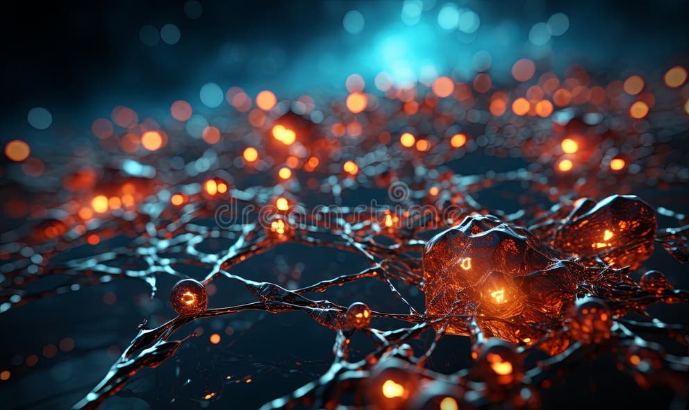 Array of Lights on a Table stock photo. Image of display - 343598768