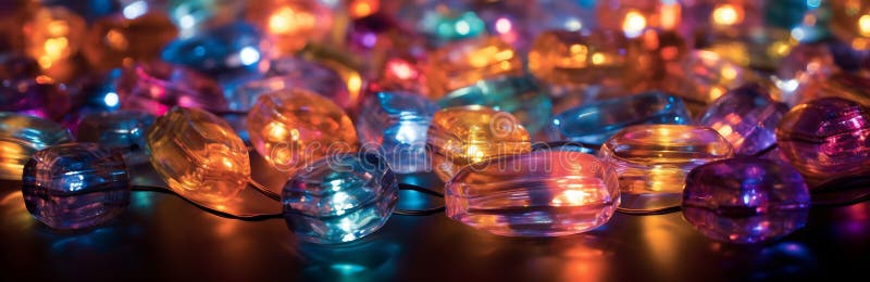 Array of lights on table stock image. Image of organized - 316057175