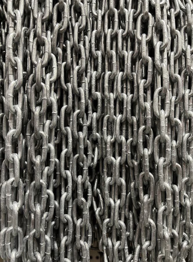 An Array of Metal Chains in a Hardware Store Stock Image - Image of ...