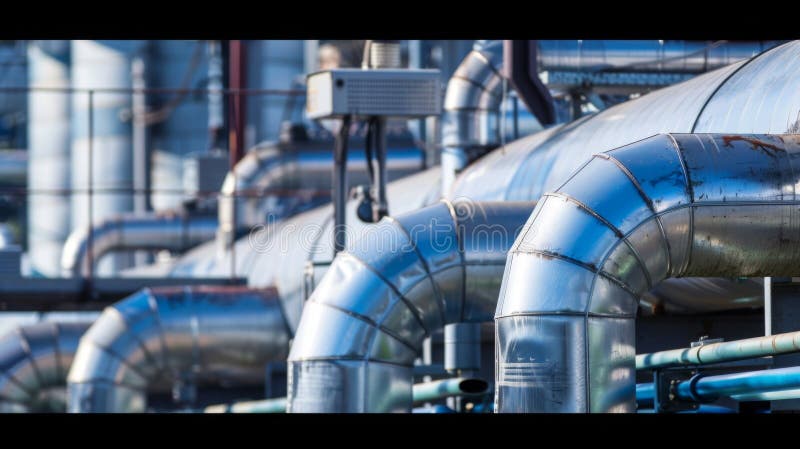 Array of Pipes Side by Side Stock Image - Image of organized, plumbing ...