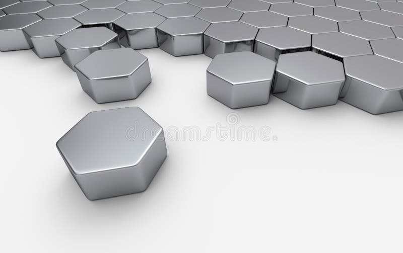 Array of regular hexagons stock illustration. Illustration of drive ...