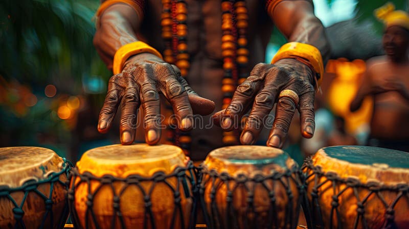 Array of Rhythmic Caribbean Instruments, from the Melodic Steel Pan To ...