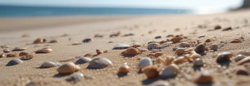 An Array of Seashells Strewn Across the Sandy Expanse of a Pristine ...