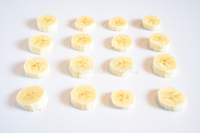 An Array of Sliced Banana stock photo. Image of peel - 172132814