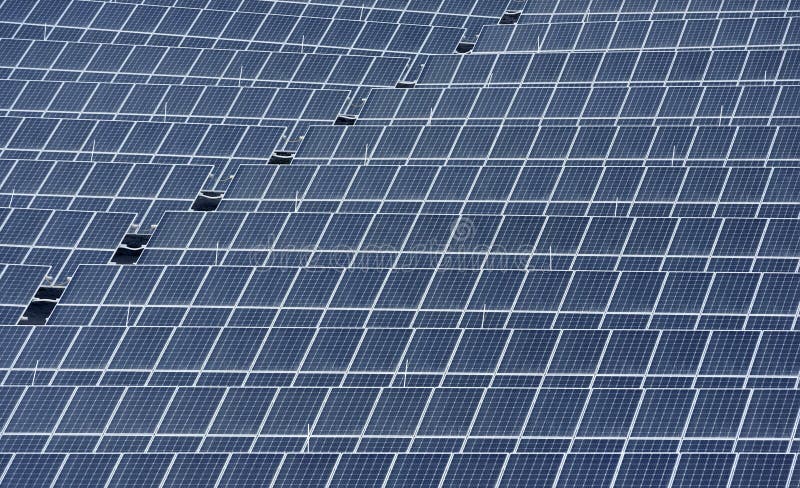 Array of Solar Panels, Pattern at Solar Power Plant Stock Image - Image ...