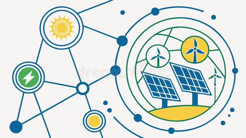 Solar Panels, Renewable Energy and Sustainable Power Source Vector ...