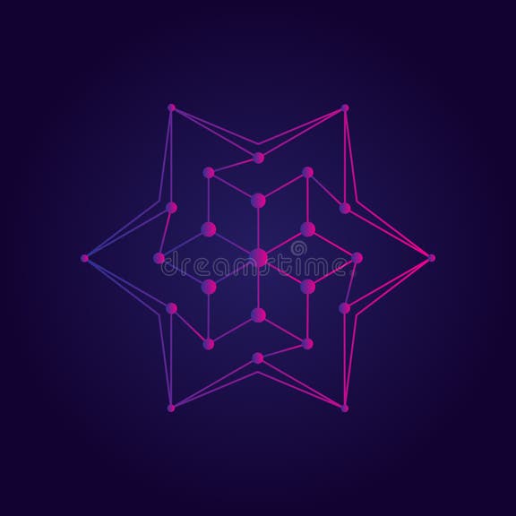 An Array of Structured Data. Visualization. Modern Stylish Logo Stock ...