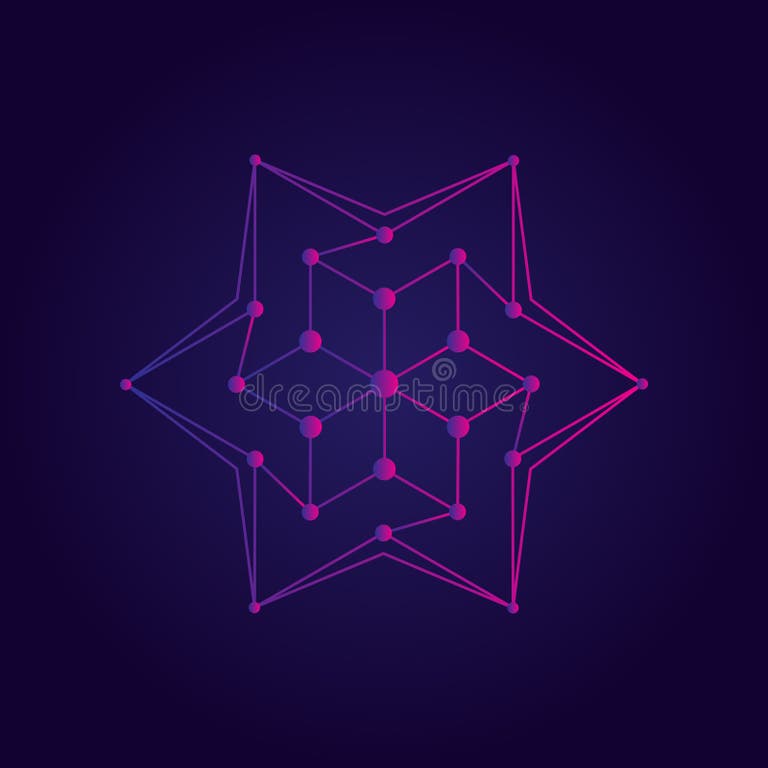 An Array of Structured Data. Visualization. Modern Stylish Logo Stock ...