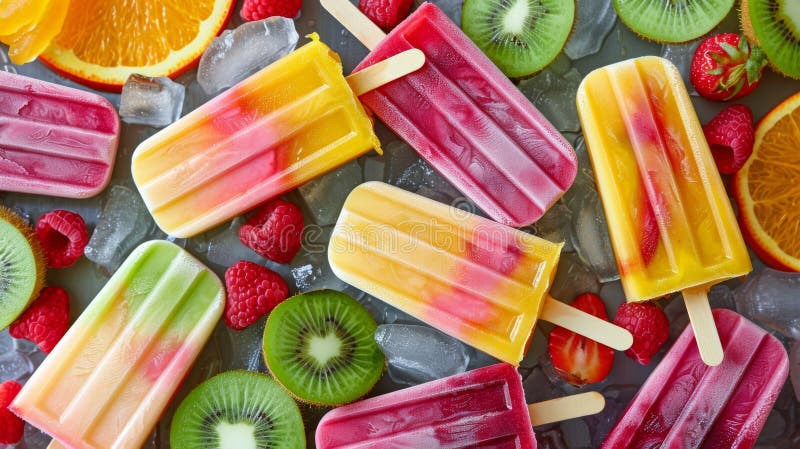 An Array of Tropicalflad Popsicles Perfect for Kids and Adults Alike ...