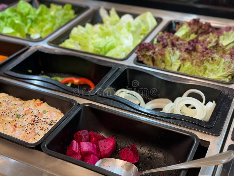 Vegetables in a Buffet in a Restaurant. Healthy Food Concept Stock ...