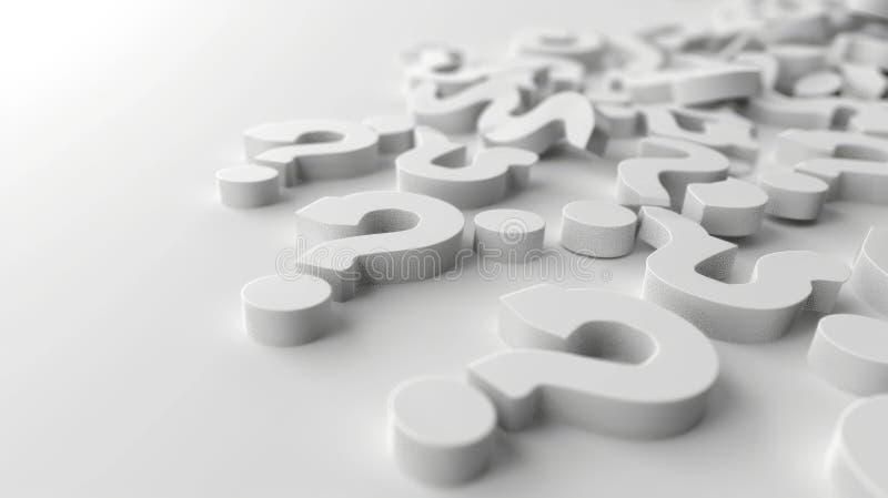 A Sea of Question Marks. AI Generated Stock Photo - Image of background ...