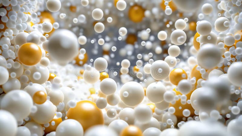 Spheres in Motion: a Dance of Light and Depth Stock Image - Image of ...