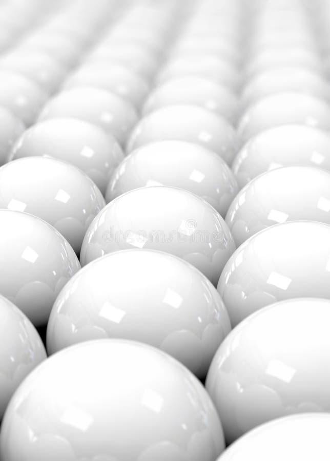 Array of White Spheres stock illustration. Illustration of cheerful ...