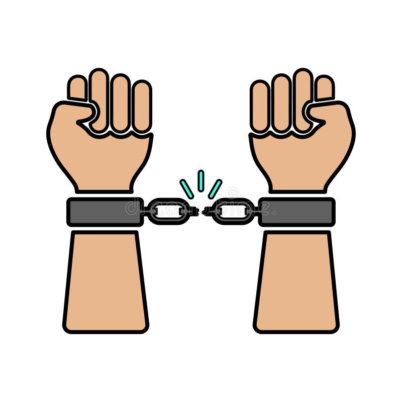 Handcuffs Icon. Cuff Slavery Crime Criminal Justice Prison Jail Custody ...