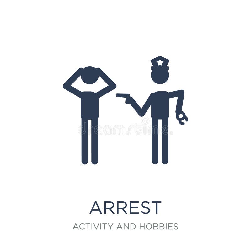 Arrest Icon. Trendy Arrest Logo Concept on White Background from Stock ...
