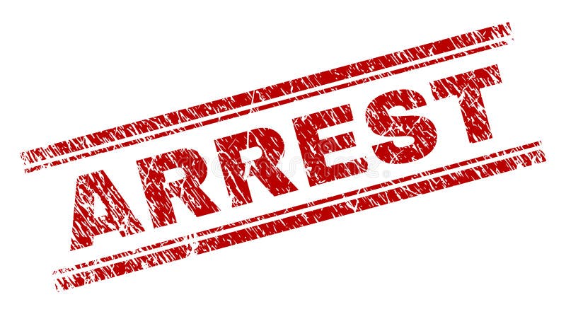 Grunge Textured ARREST Stamp Seal Stock Vector - Illustration of grainy ...