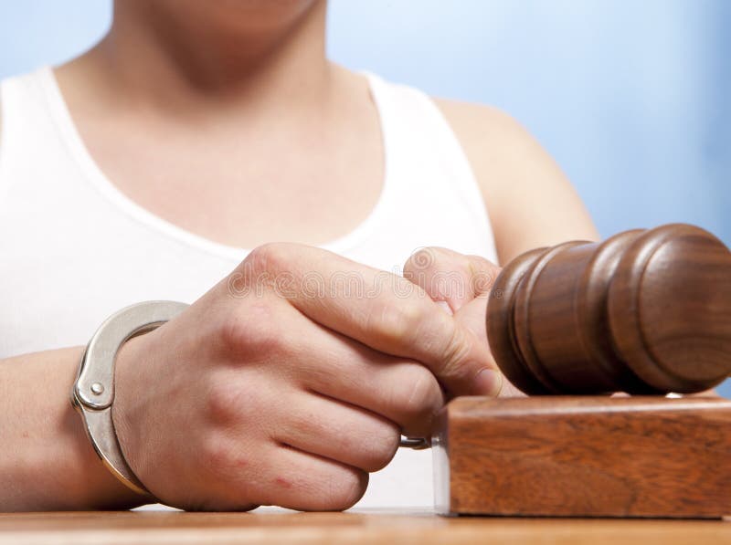 Arrestatie stock foto. Image of rechter, terughoudendheid - 33833954