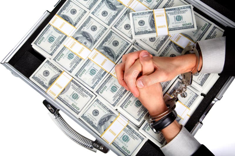 Arrested counterfeiter stock photo. Image of investment - 36350756