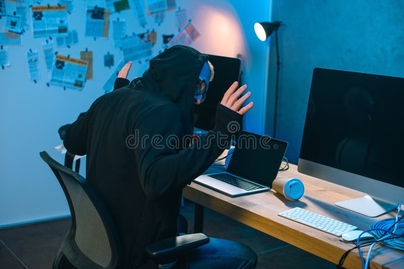 Hacker Busted stock photo. Image of cyber, secret, secure - 39412836