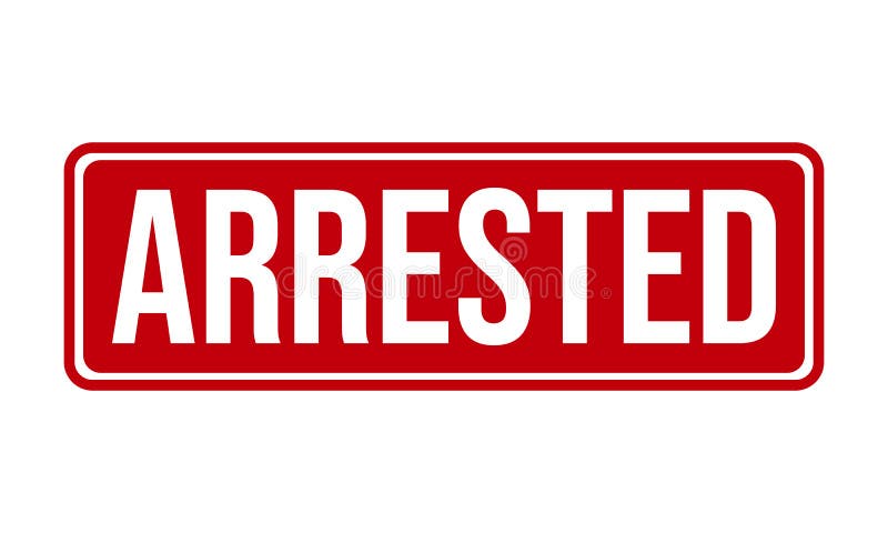 Arrested Rubber Grunge Stamp Seal Stock Vector Stock Vector ...
