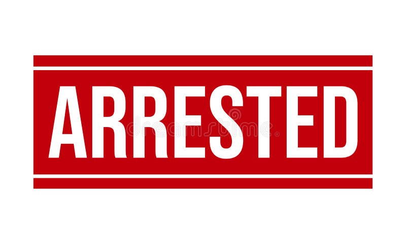 Arrested Rubber Grunge Stamp Seal Stock Vector Stock Vector ...