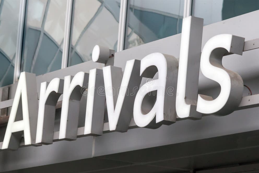 Arrival hall sign stock image. Image of symbol, arrive - 80142887