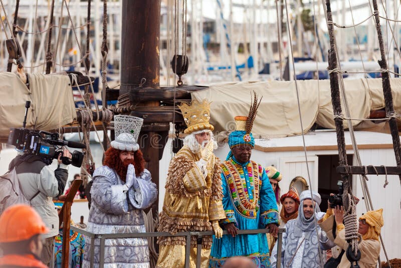 Arrival of the Magi boat editorial photography. Image of magos - 44234697