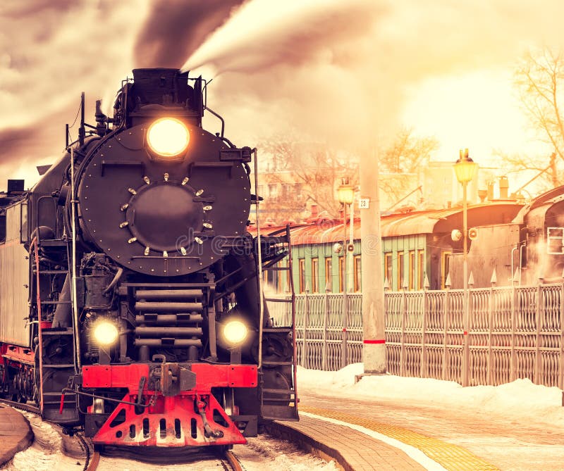 Steam Train Arrival stock photo. Image of engine, locomotive - 2949408