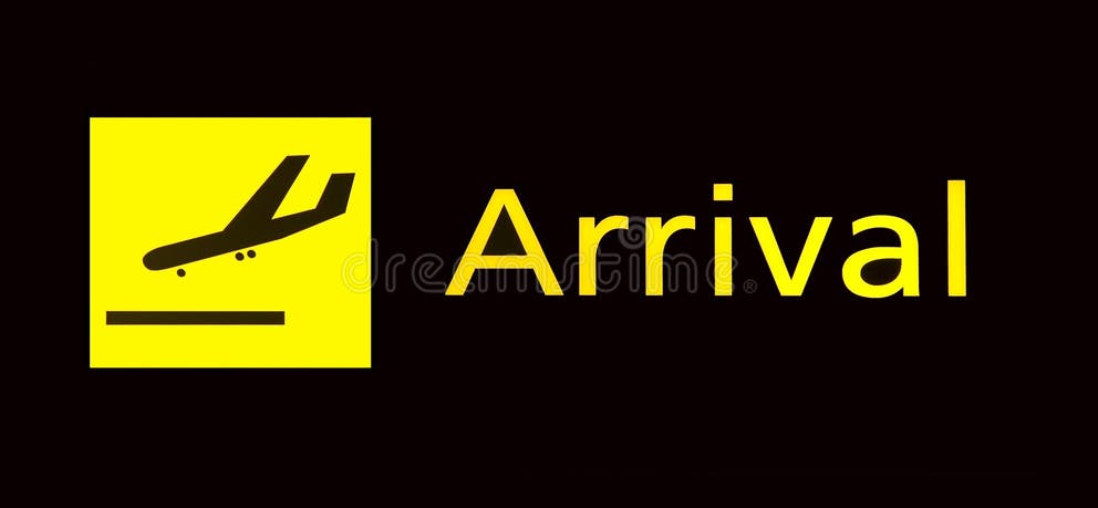Arrival sign at airport stock photo. Image of passenger - 468780
