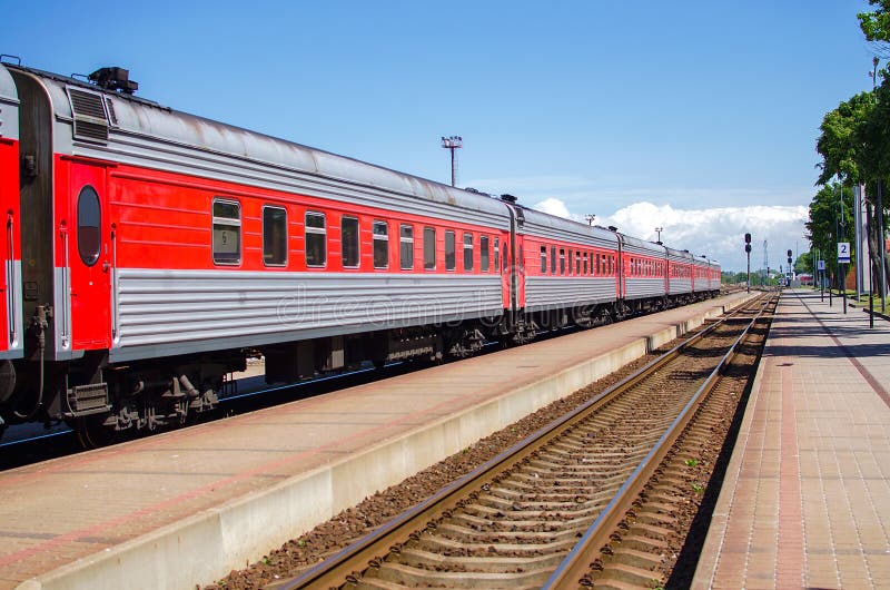 Arrival of the Train at Station Stock Photo - Image of modern, dutch ...