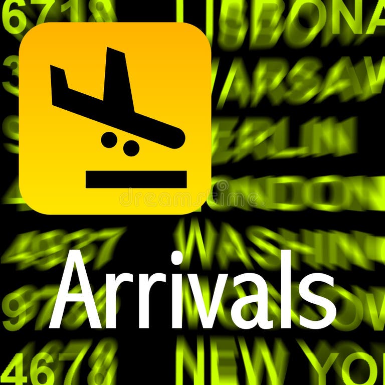 Arrivals Signboard Stock Illustrations – 39 Arrivals Signboard Stock ...