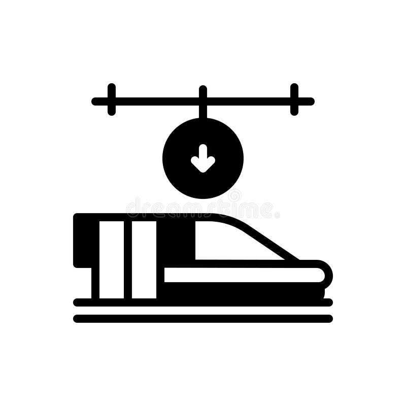 Black Solid Icon for Arrive, Station and Railway Stock Illustration ...