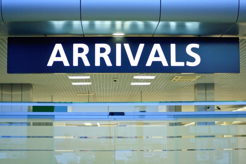 Arrivo fotografia stock. Immagine di interno, viaggio - 13974702