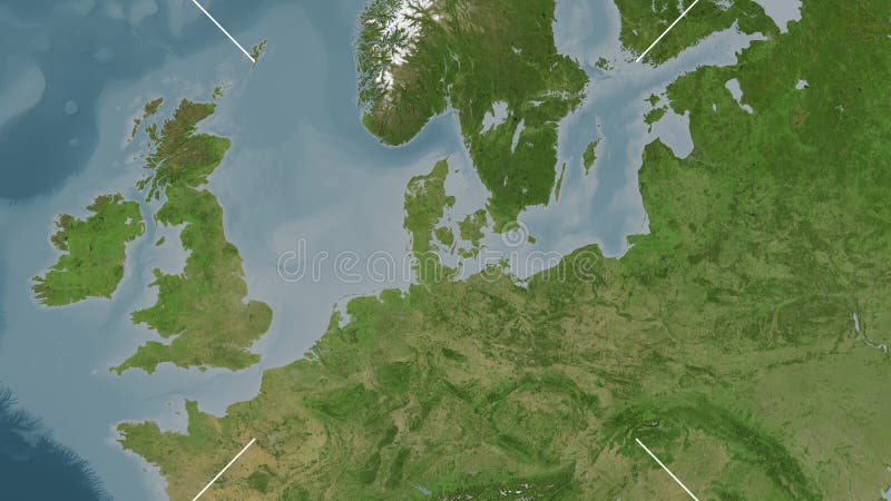 Arro Island in the Kattegat. Satellite Map. Slide Stock Video - Video ...
