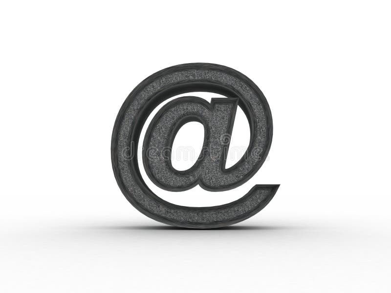 Arroba stock photo. Image of rendering, object, copy, mail - 3575970