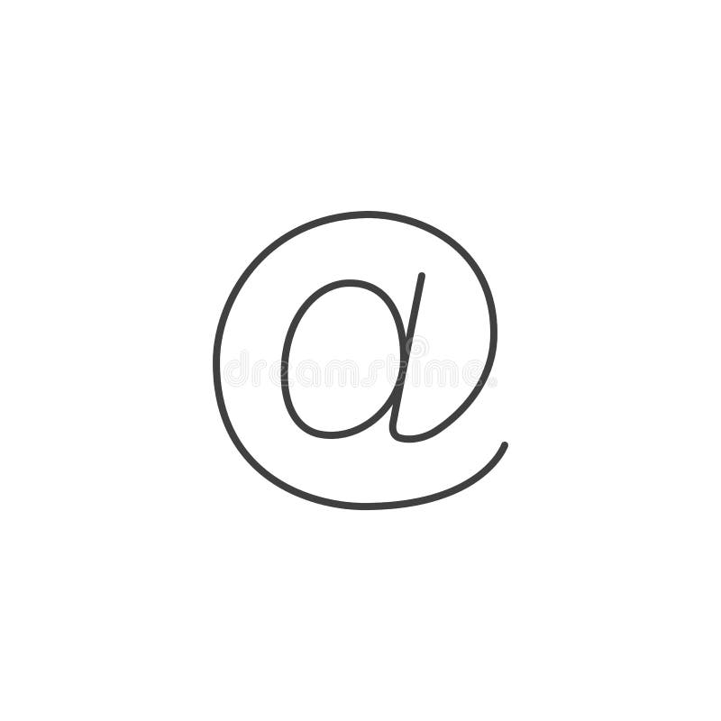 Arroba Letter Stock Illustrations – 210 Arroba Letter Stock ...