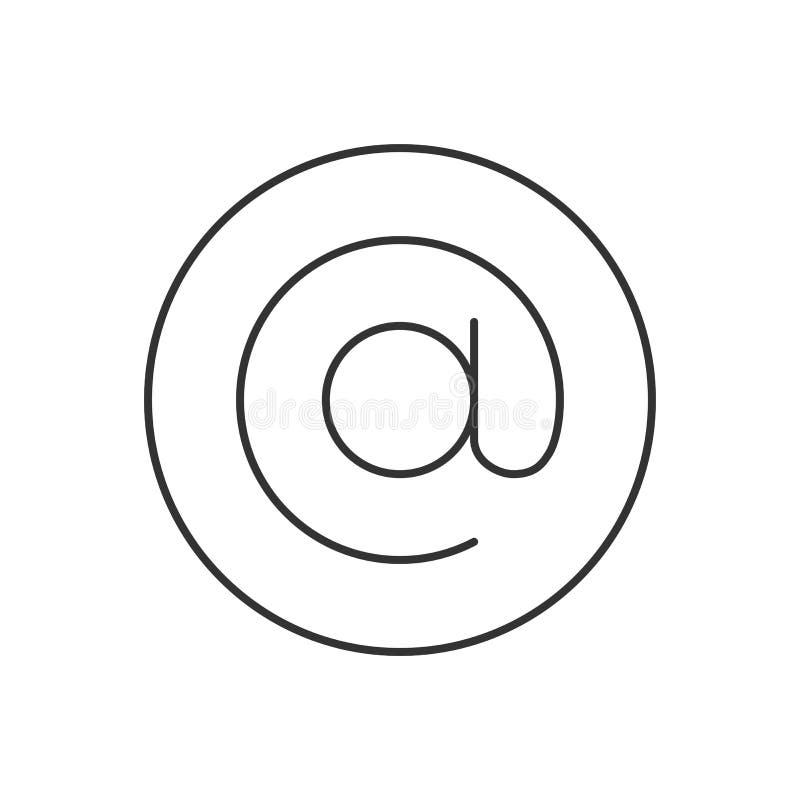 Arroba Letter Stock Illustrations – 210 Arroba Letter Stock ...