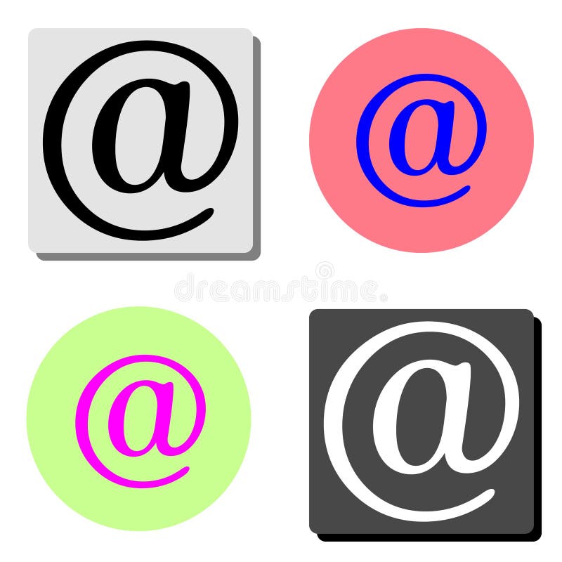 Arroba Letter Stock Illustrations – 196 Arroba Letter Stock ...