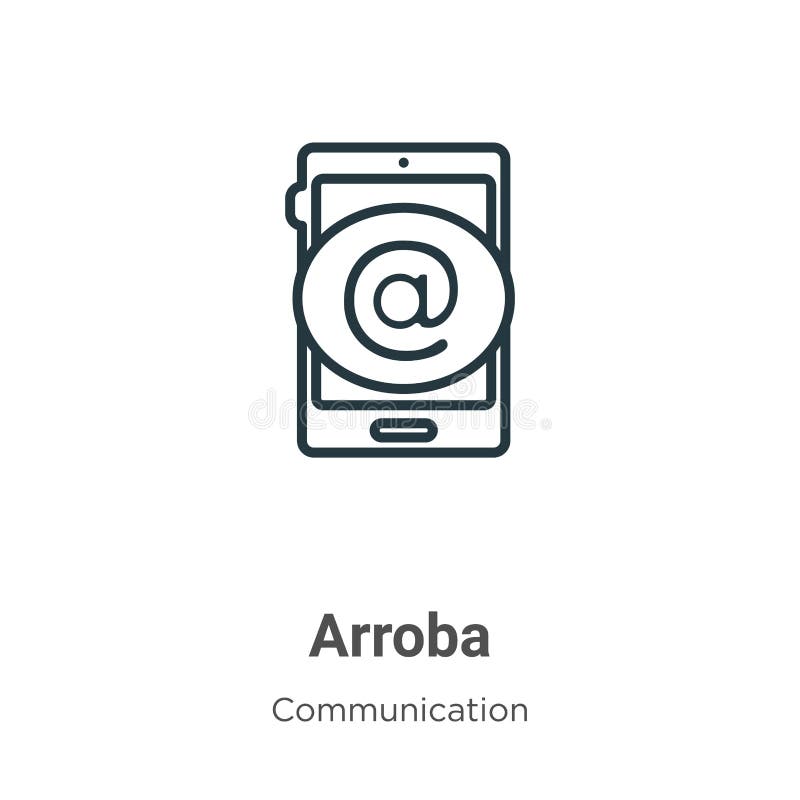 Arroba or Simple at Sign Icon Design Vector Stock Illustration ...