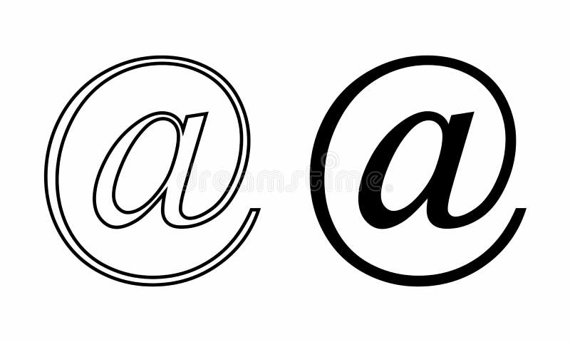 Arroba Letter Stock Illustrations – 196 Arroba Letter Stock ...