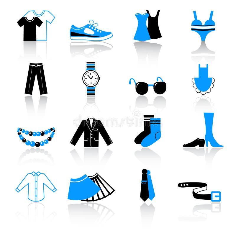 Arropa iconos ilustración del vector. Ilustración de granos - 21966147